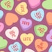 Conversation Heart Clipart Rainbow Valentine Candy Heart, Valentine's ...