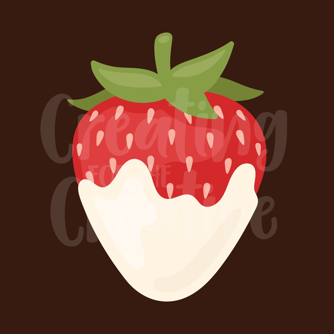 Chocolate Covered Strawberry Clipart Valentine Wedding | Etsy