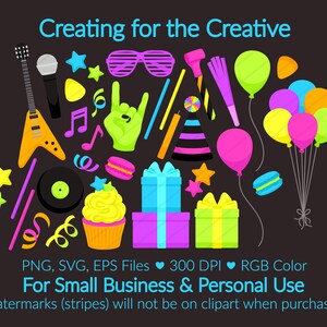 Rockstar Party Clipart Images - Party Like A Rockstar PNG Graphic ...