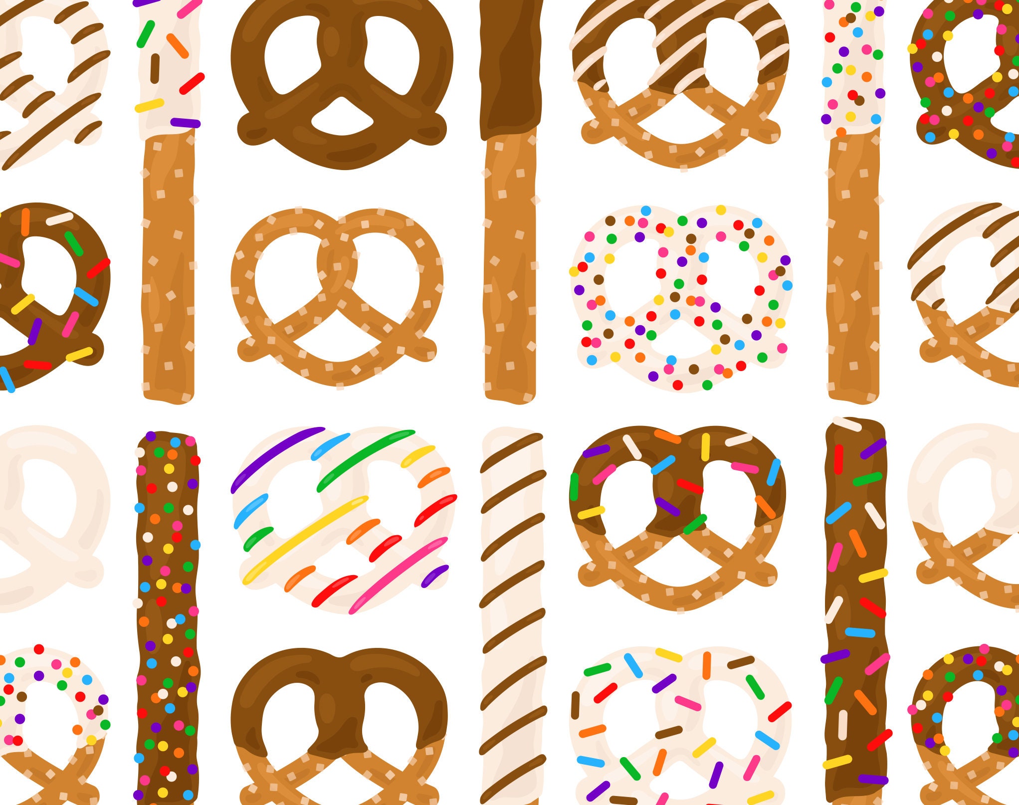 Chocolate Covered Pretzels Clip Art
