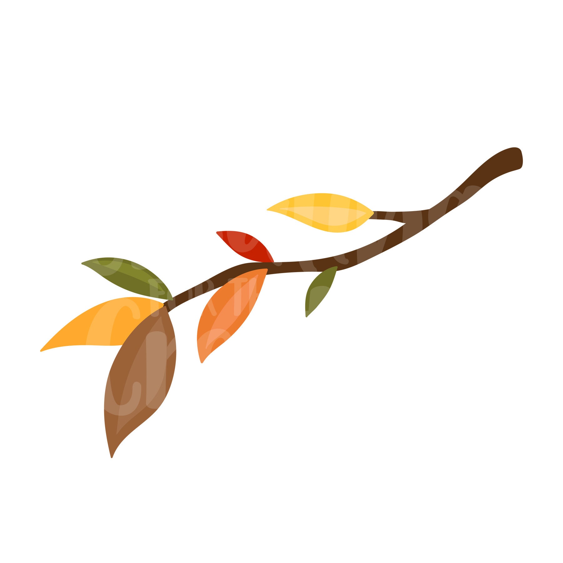 Colorful Autumn Fall Tree Clipart - Acorn Forest Thanksgiving Halloween ...