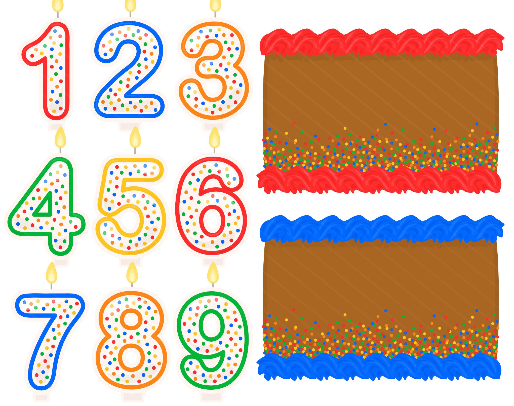 1 Birthday Candle Clip Art