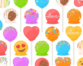 Cake Pop Clipart | Etsy