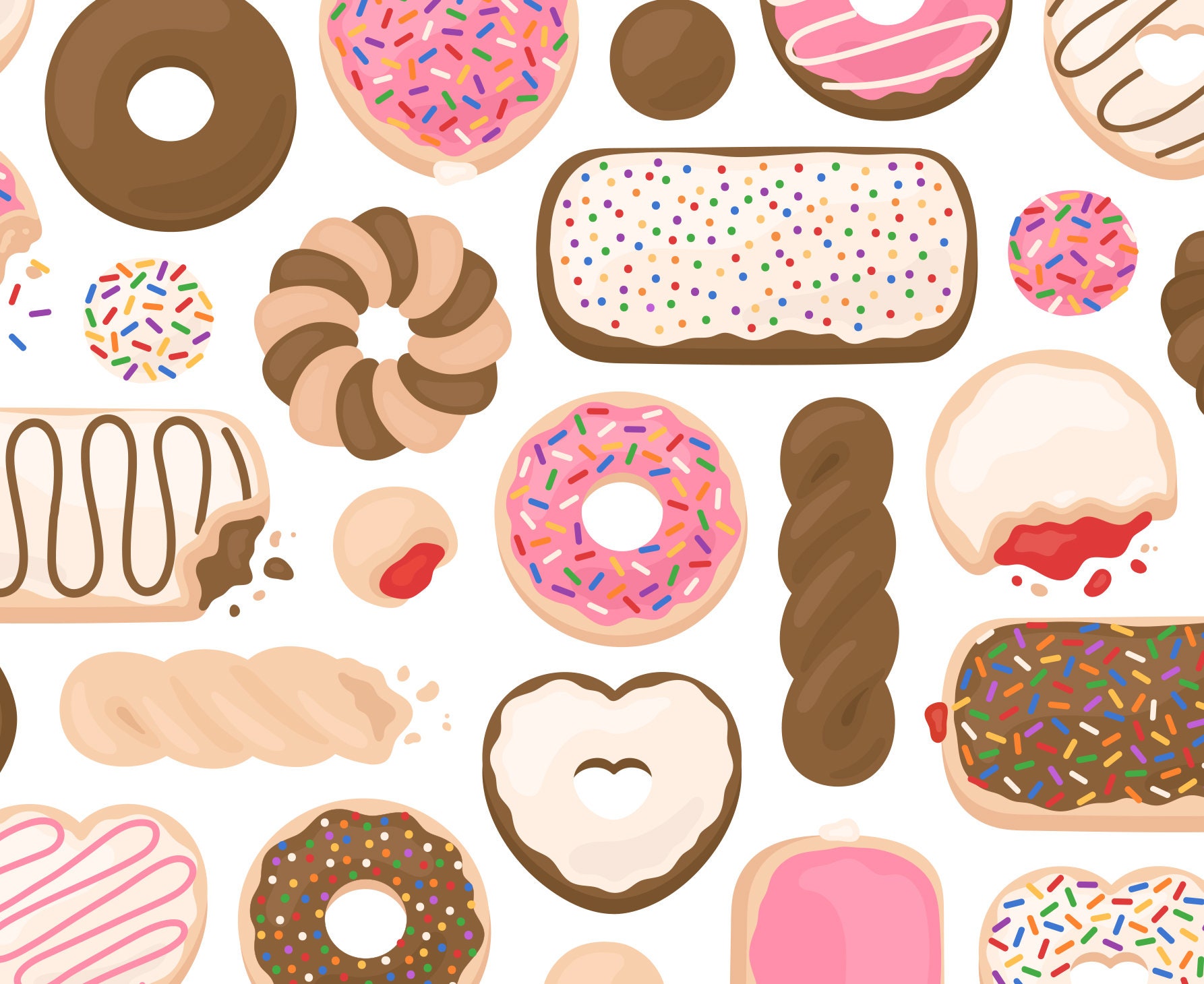Donut Clipart Doughnut Dessert Treat Baking Clip Art - Etsy Canada