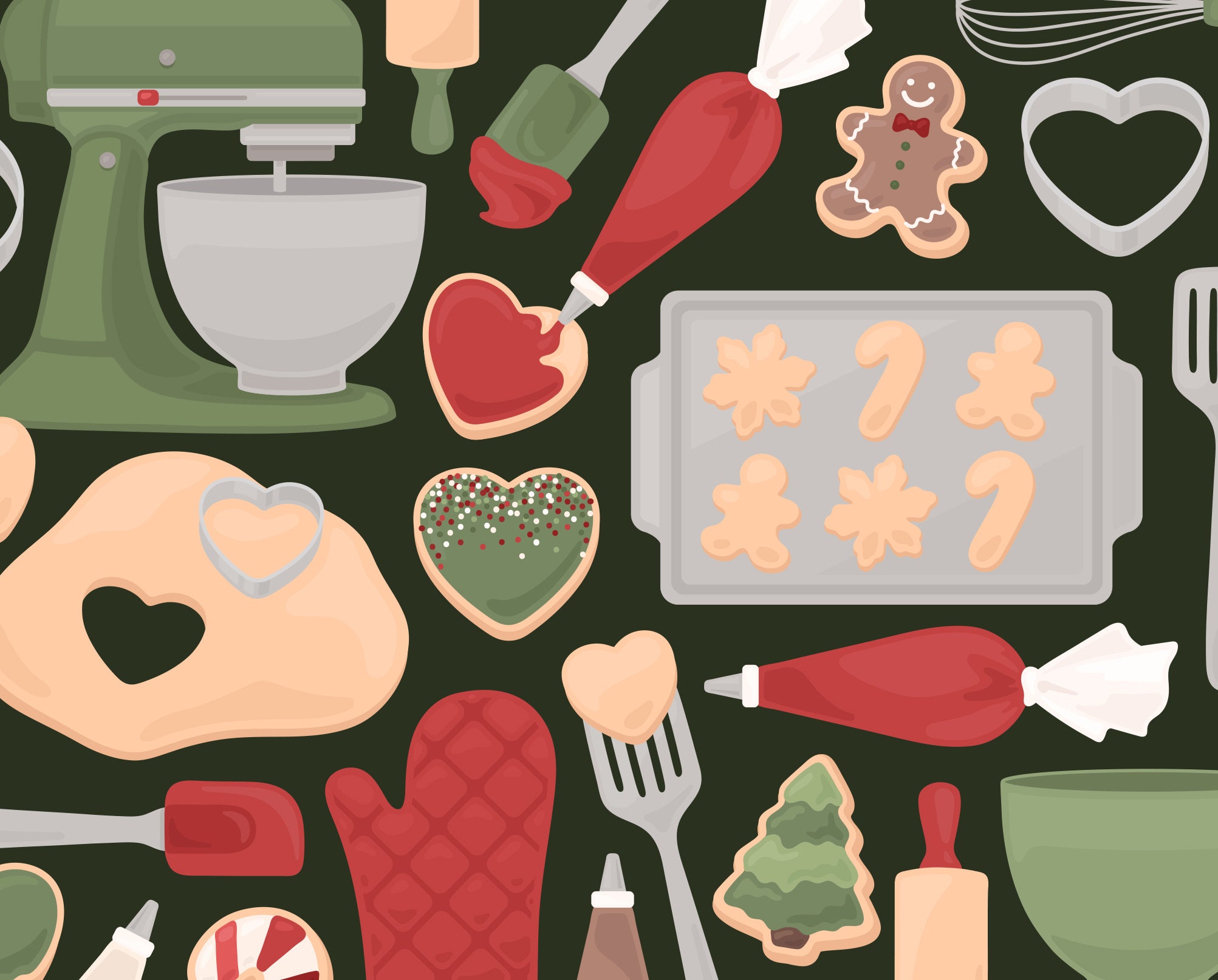 Christmas Cookie Baking PNG Clipart – Holiday Bakery, Cookie Decorating ...