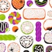 Halloween Donut Clipart Spider Bat Cruller Breakfast Pastry Fall Autumn ...