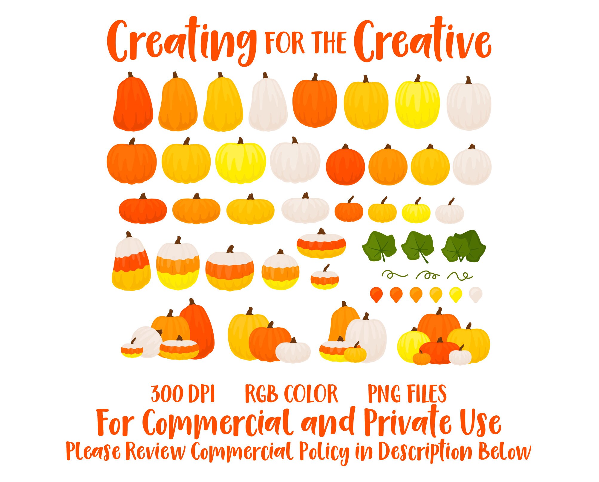 Candy Corn Pumpkin Clipart Carved Pumpkin Seed Jack O | Etsy