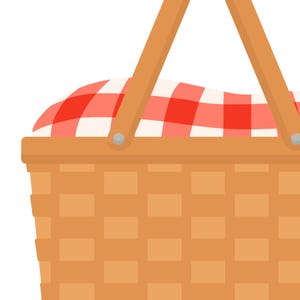 Picnic Clipart - SVG, PNG, EPS Images - Spring Summer Outdoor Fun at ...