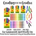 Crayon Clipart Art Supplies Kiddie Children's Back to School Teacher ...