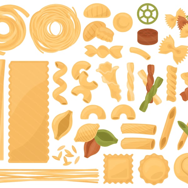 Spaghetti Clip Art - Etsy