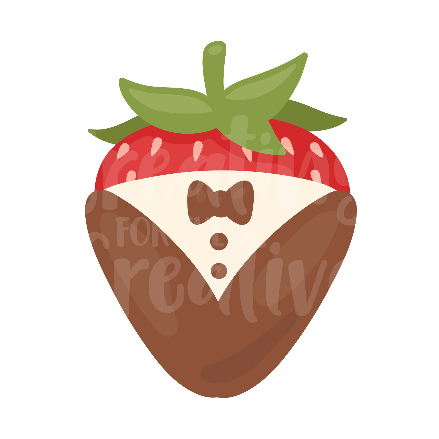 Chocolate Covered Strawberry Clipart Valentine Wedding - Etsy