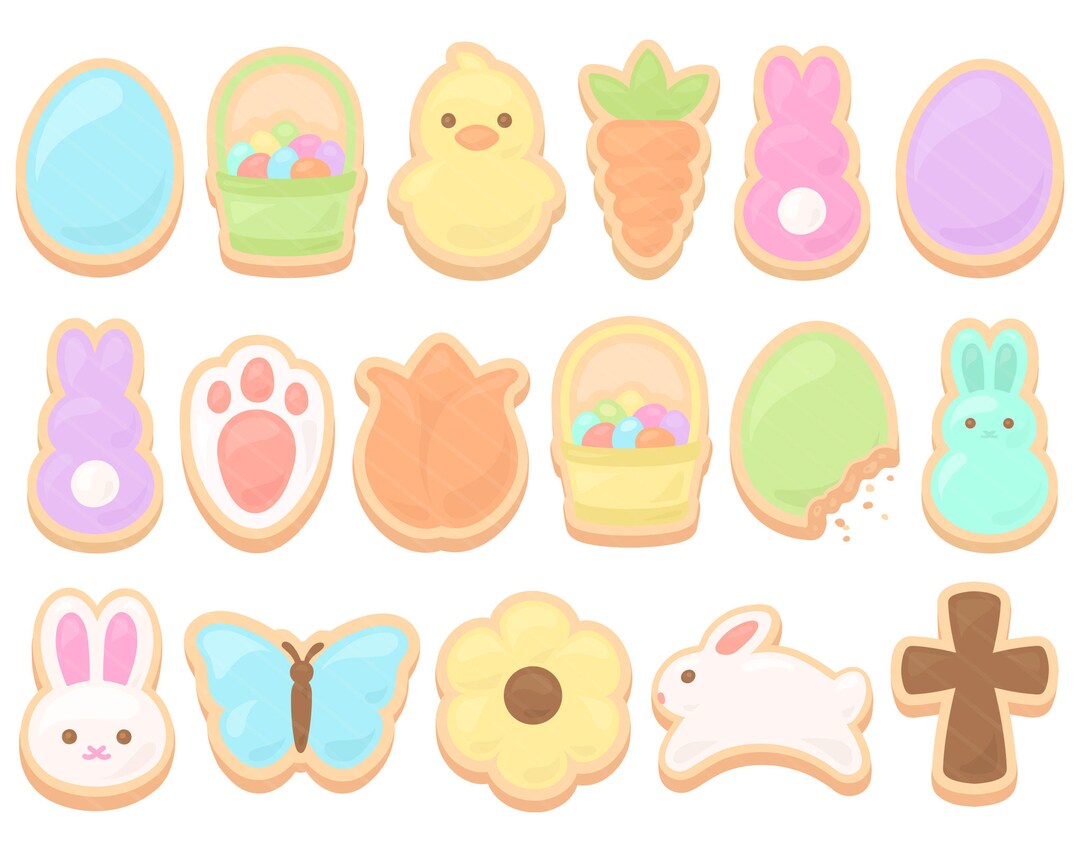 Pastel Easter Cookie PNG Clipart - Baking Easter Cookies Bakery, Easter ...