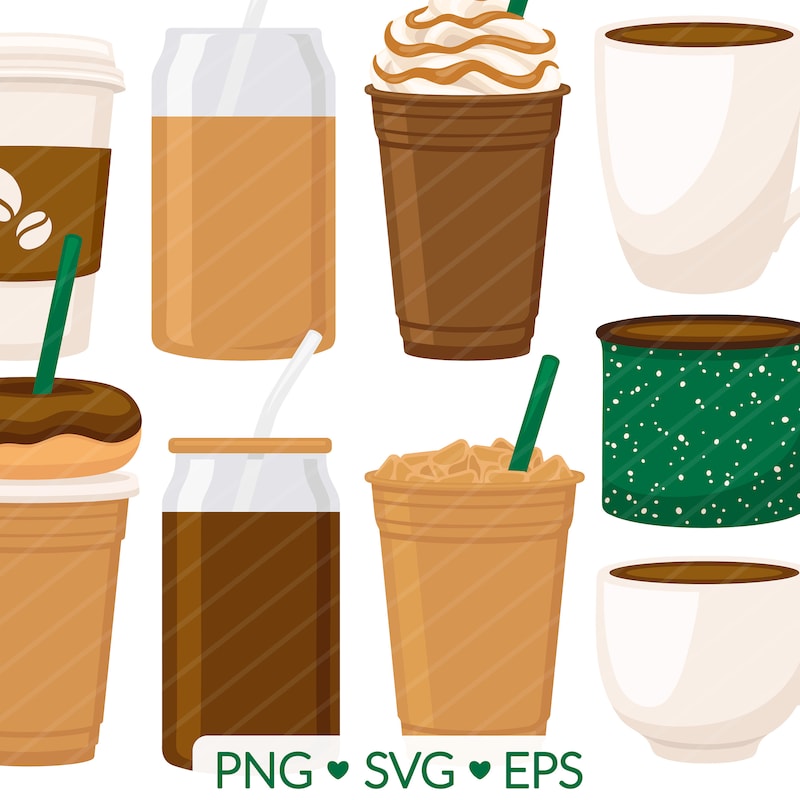 Coffee Cup Clip Art - Etsy