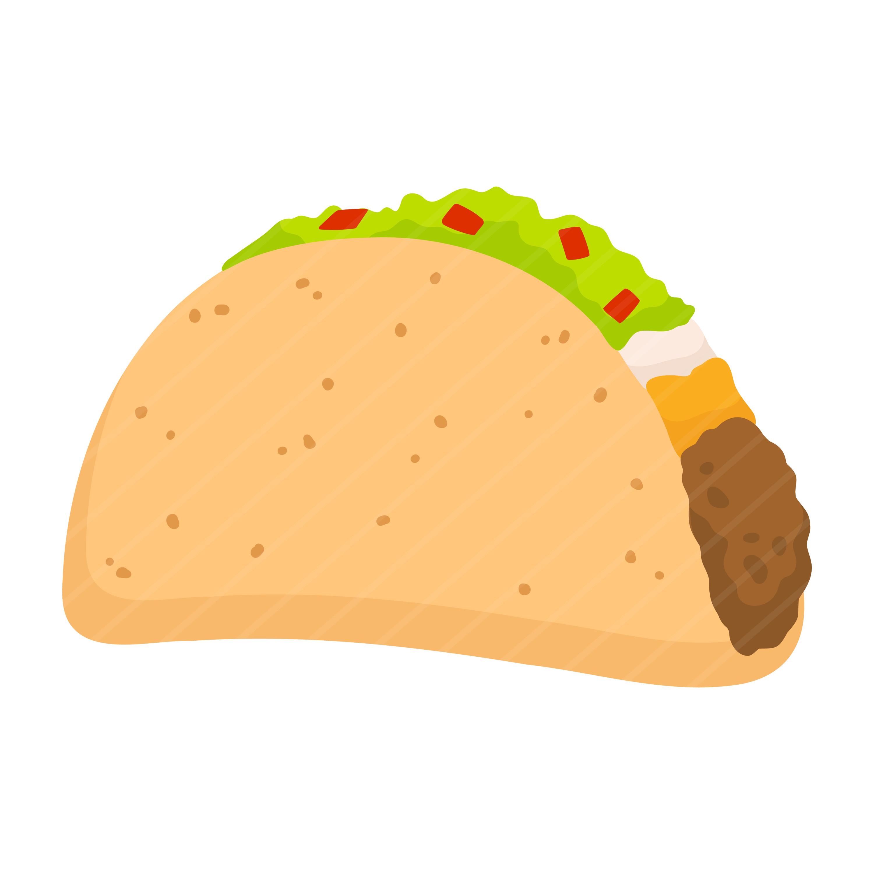 Mexican Food Clipart – Taco, Burrito, Margarita, and More (PNG, SVG ...