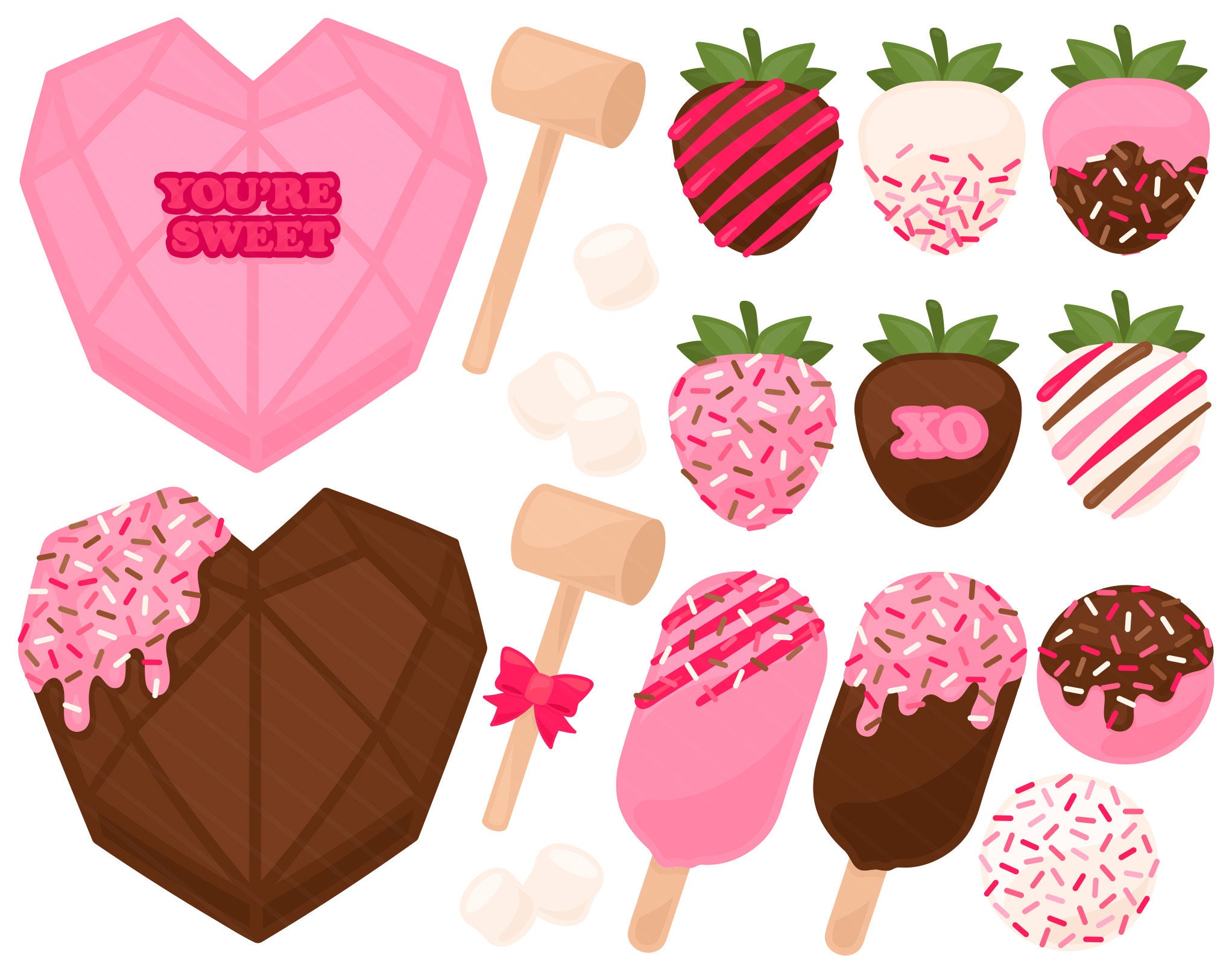 Strawberry Heart Clip Art