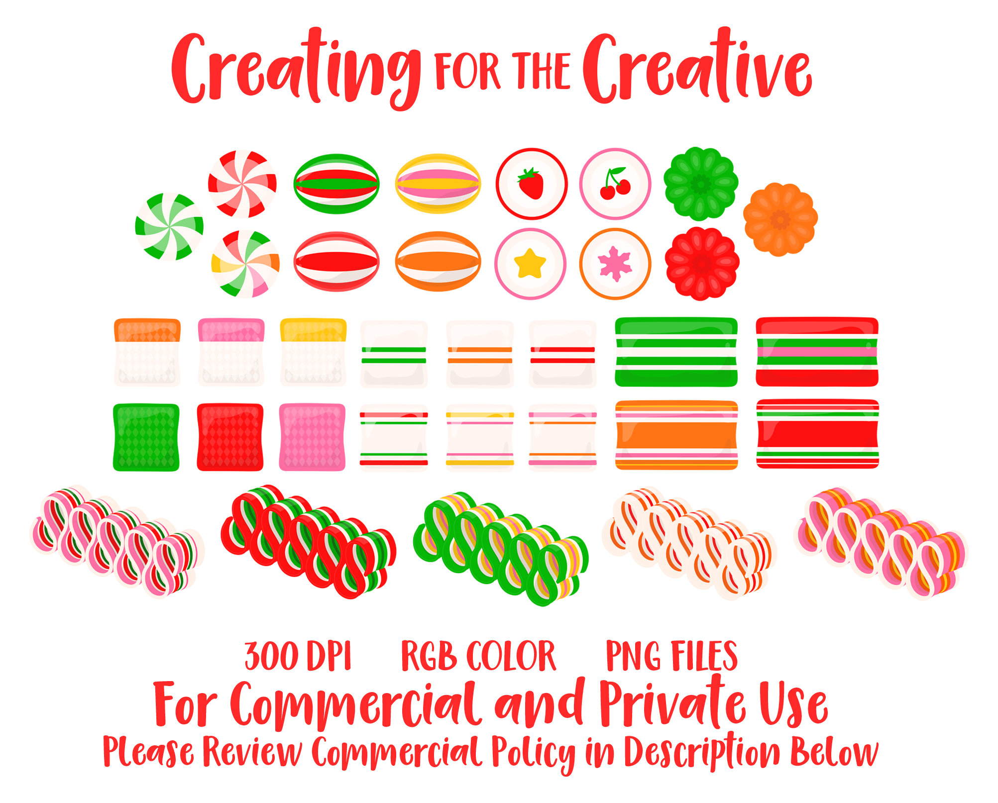Ribbon Candy Clipart