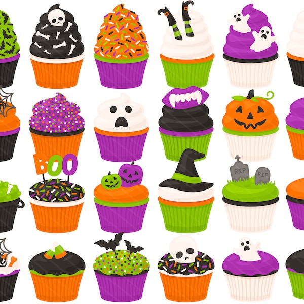 Cupcake Clipart - Etsy