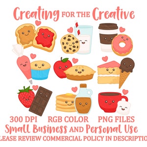 Kawaii Sweet Food Pairs PNG Clipart - We Go Together Like Valentine's ...