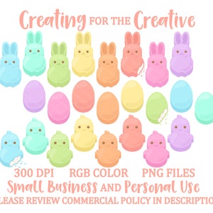 Pastel Easter Marshmallow Treats PNG Clipart - Bunny Rabbit Chick ...