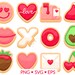 Kawaii Savory Food Pairs PNG Clipart We Go Together Like Valentine's ...
