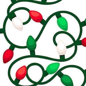 Christmas Light Clipart- SVG, PNG, EPS Images - Merry Christmas Tree ...