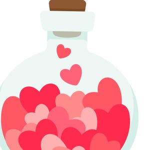 Love Potion Clipart - SVG, PNG, EPS Images - Valentine's Day Magic ...