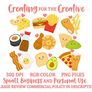 Kawaii Savory Food Pairs PNG Clipart - We Go Together Like Valentine's ...