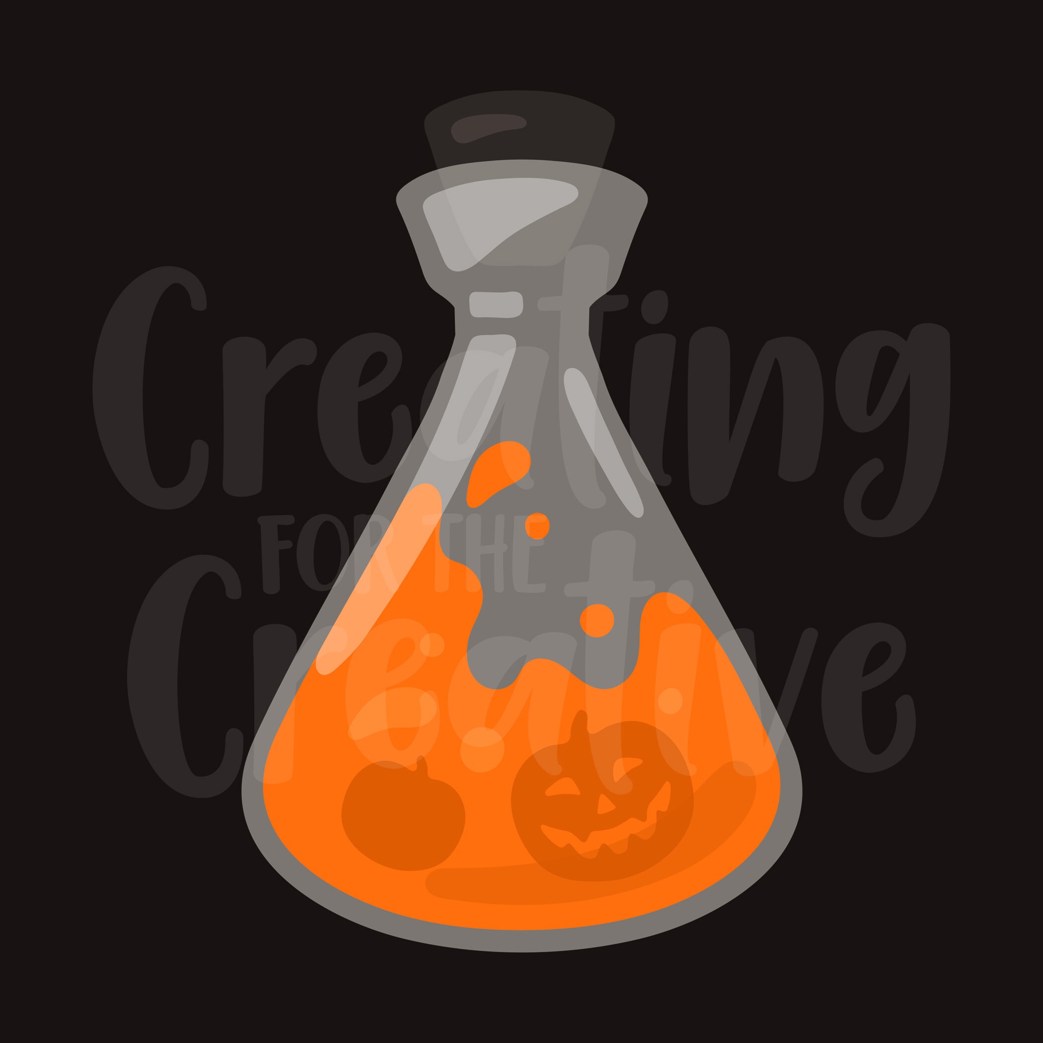 Halloween Potion Clipart - Pumpkin Ghost Skull Vial Fall Clip Art - for ...