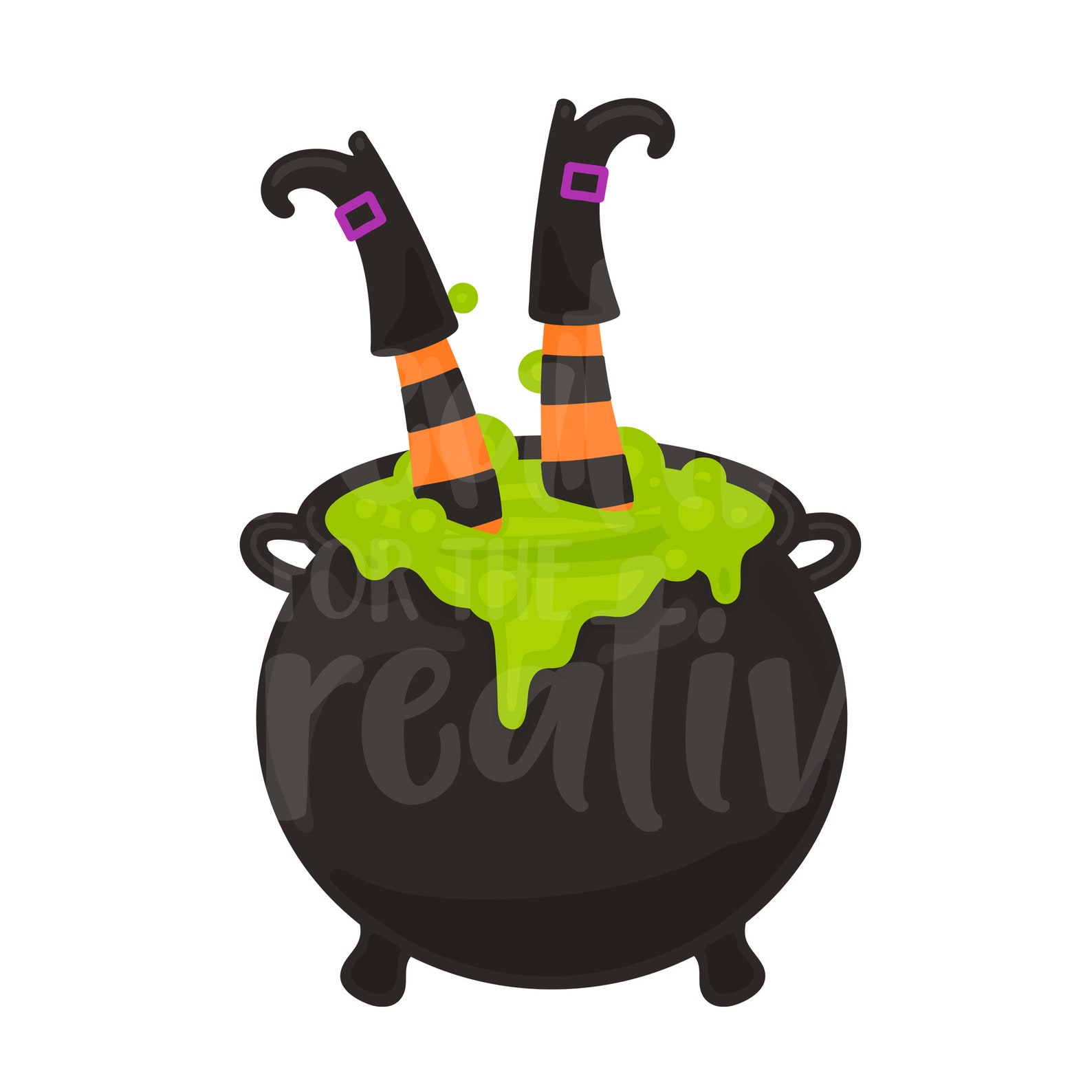 Witch Halloween PNG Clipart Cauldron Pumpkin Broom Pumpkin Potion Happy ...