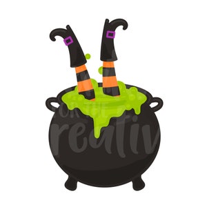 Witch Halloween PNG Clipart - Cauldron Pumpkin Broom Pumpkin Potion ...