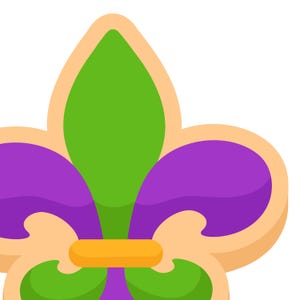 Mardi Gras Cookie Clipart - SVG, PNG, EPS Images - Carnival New Orleans ...