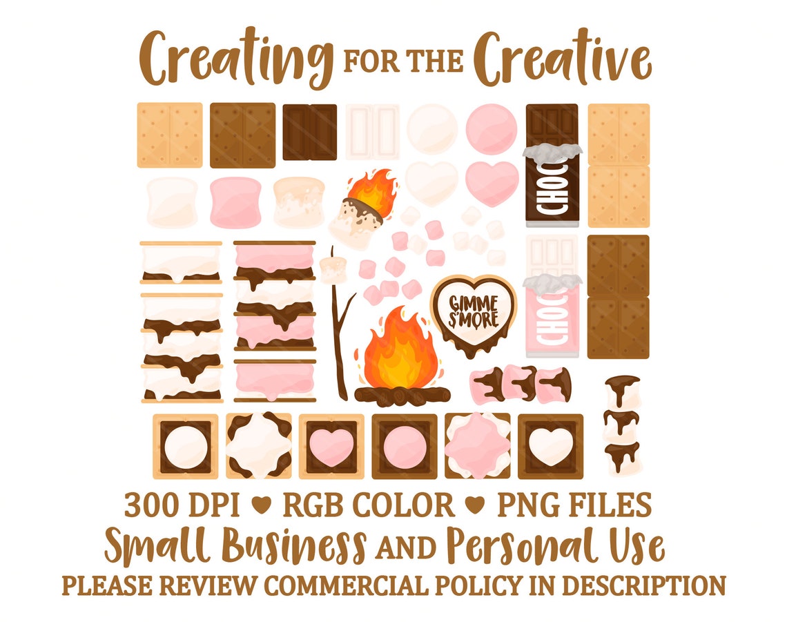 Summer Smores PNG Clipart - Dessert Campfire Camping 4th of July BBQ ...