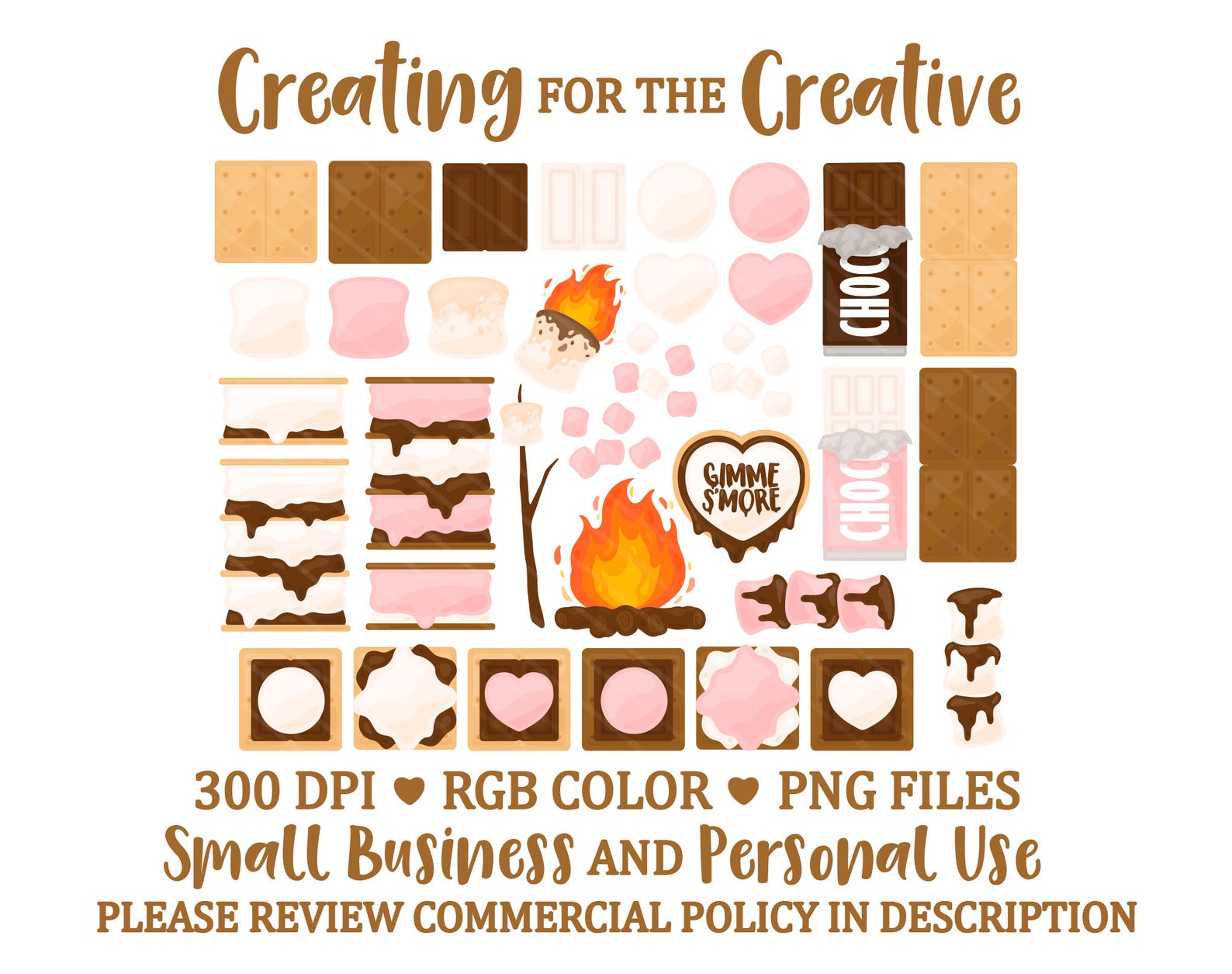 Summer Smores PNG Clipart Dessert Campfire Camping 4th of - Etsy UK