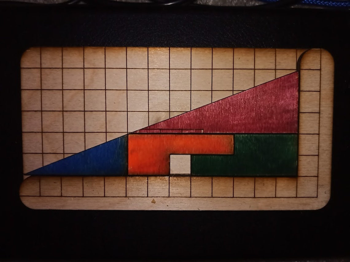 Missing Square Puzzle SVG Optical Illusion Triangle - Etsy