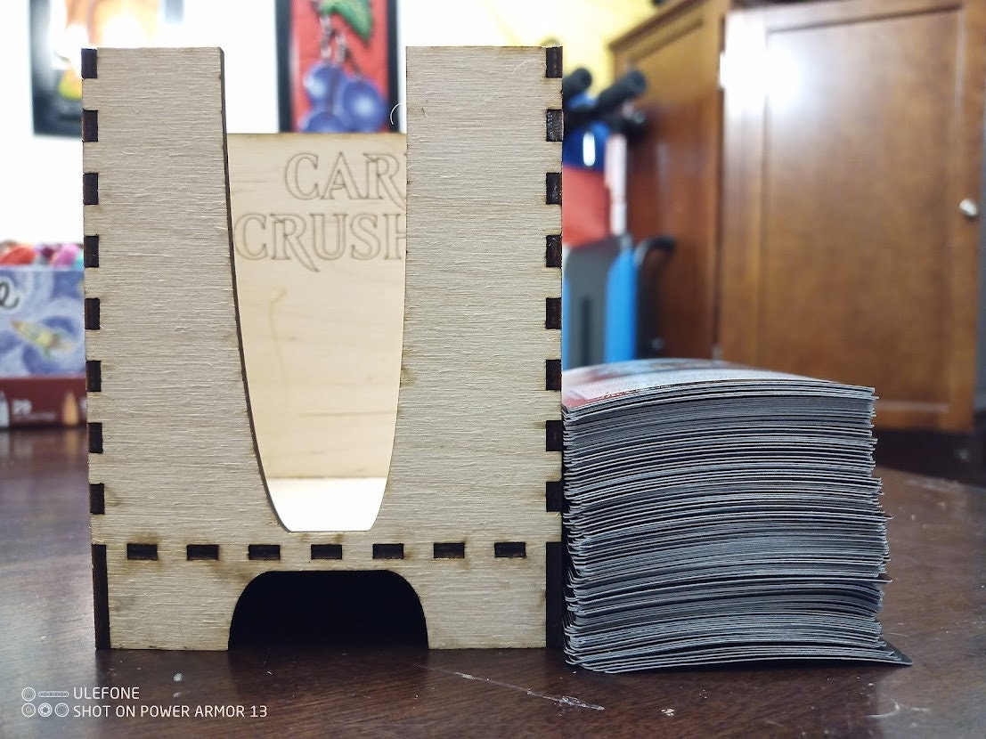 Card Crusher - A Custom Press to Flatten Bent Foils and Squeeze Air Out ...