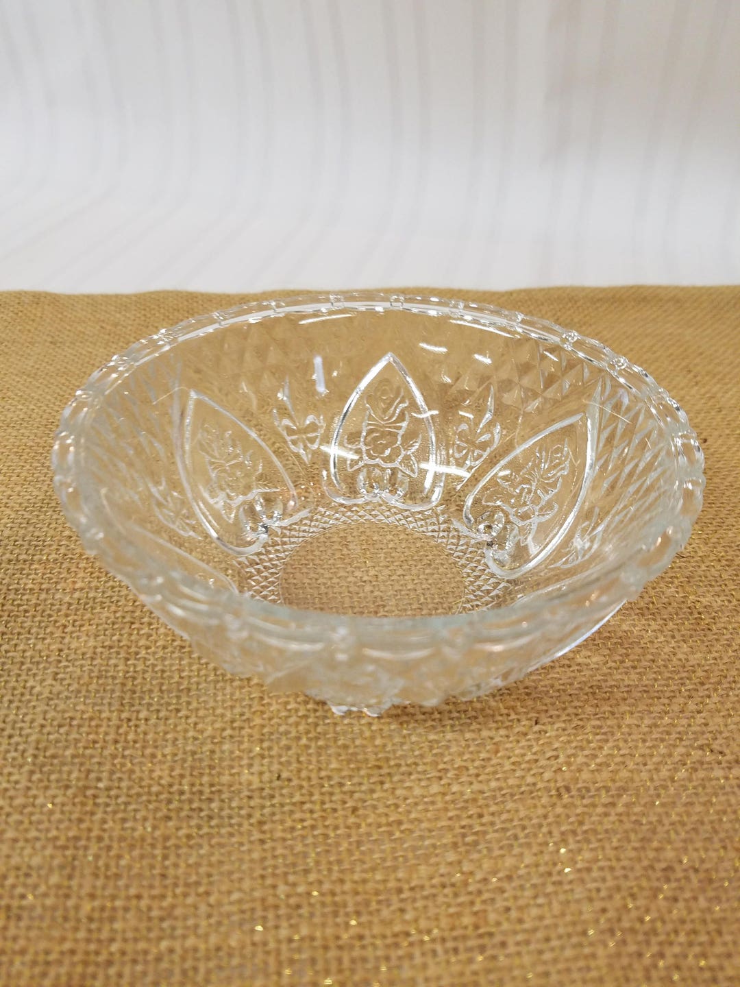 Cut Glass Candy Dish - Etsy