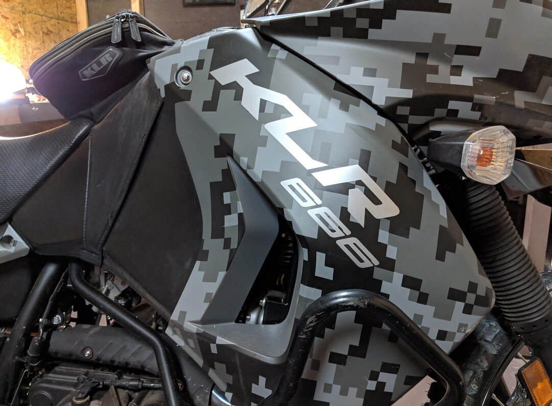 KLR650 Rear Fairing Vinyl Decals Custom CC - Etsy