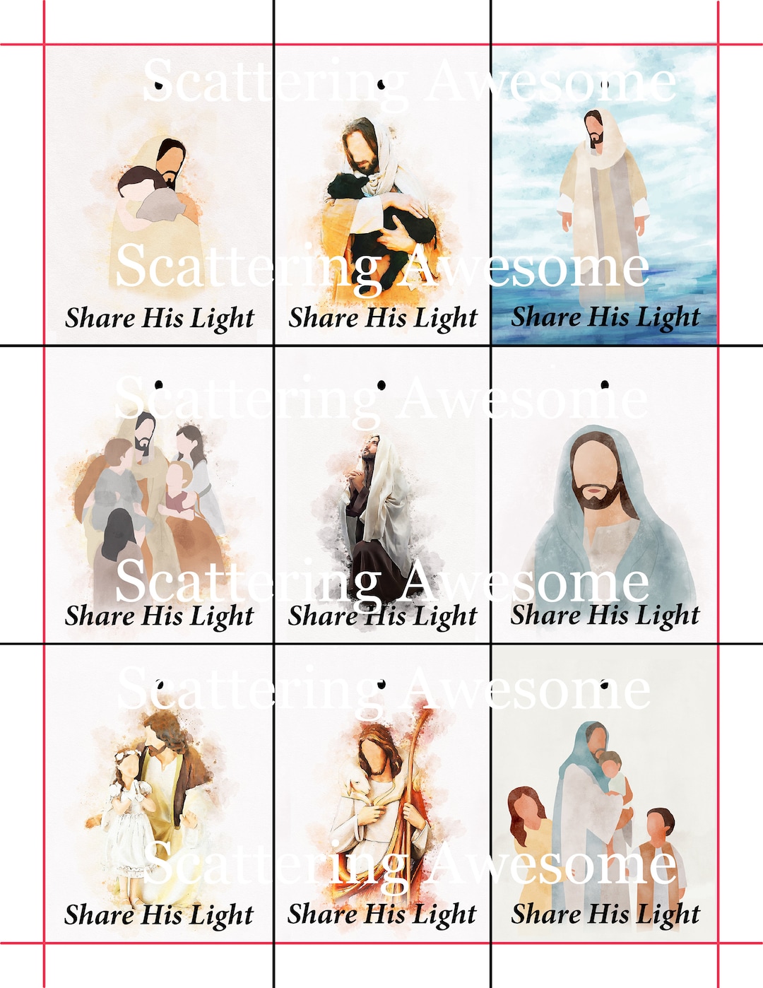 Editable Love of Christ Gift Tags Printable, Digital, Instant Download ...