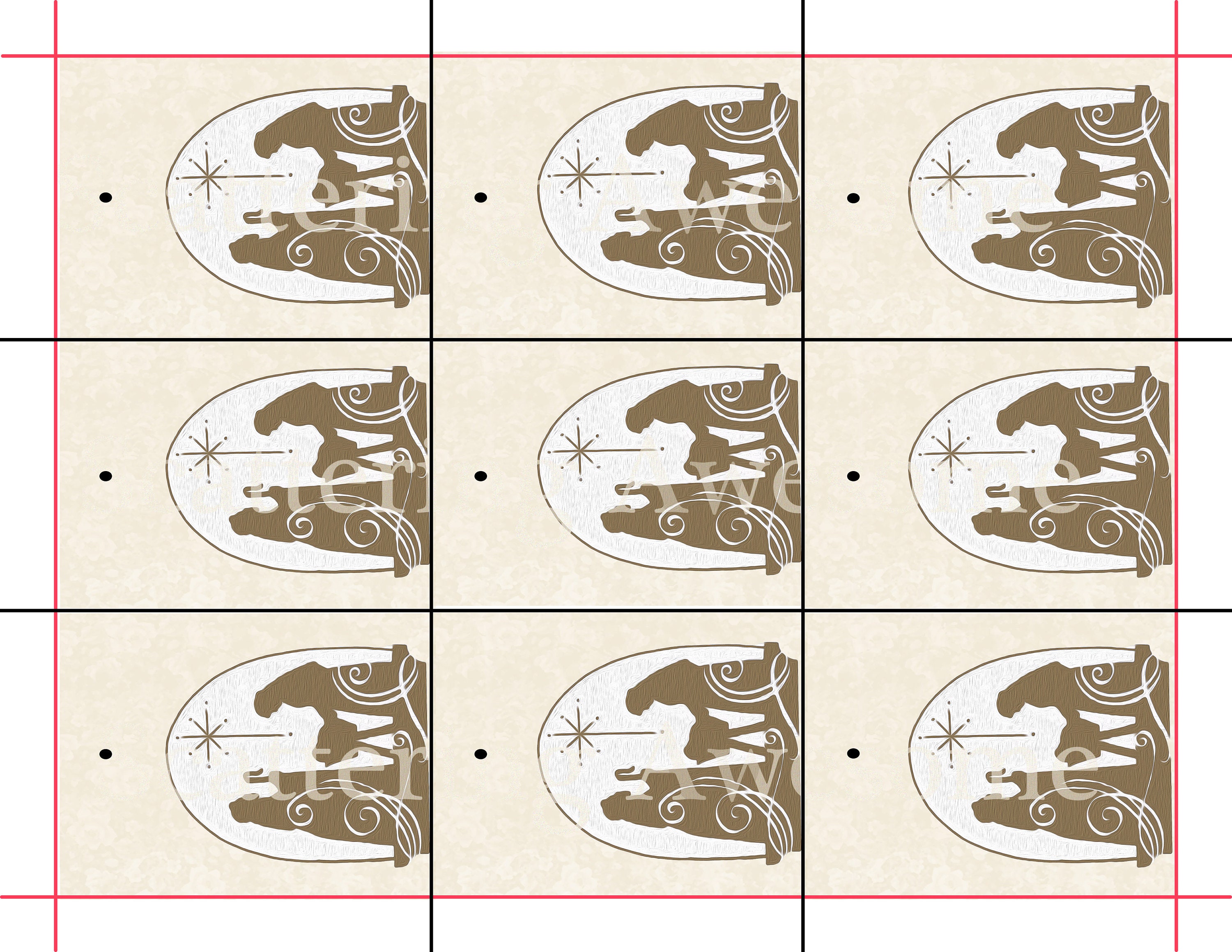 Nativity Gift Tags Printable, Digital, Instant Download, DIY Gift Tag ...