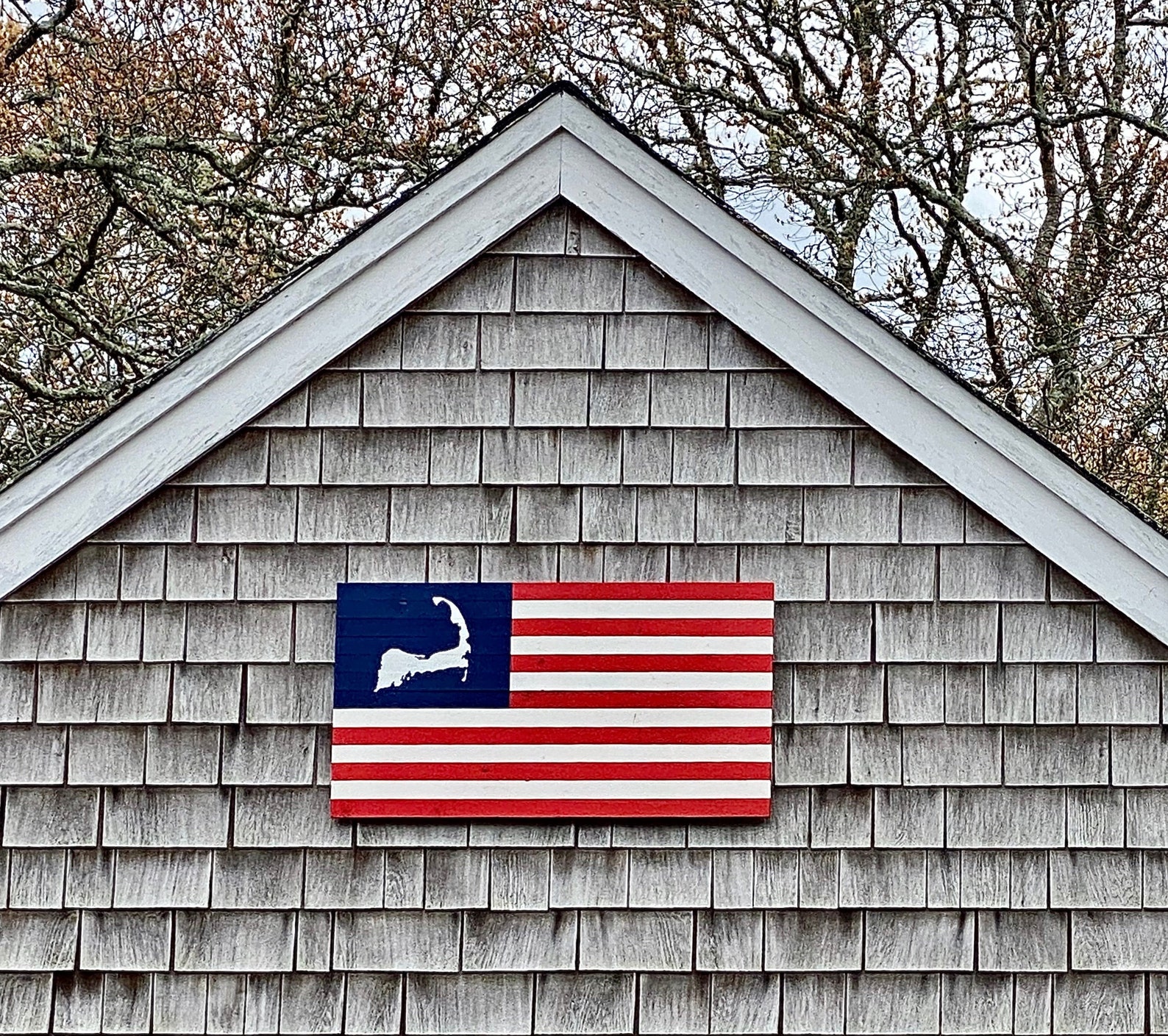 37 X 19.5 Cape Cod American Flag Nautical Themed American Flag ...