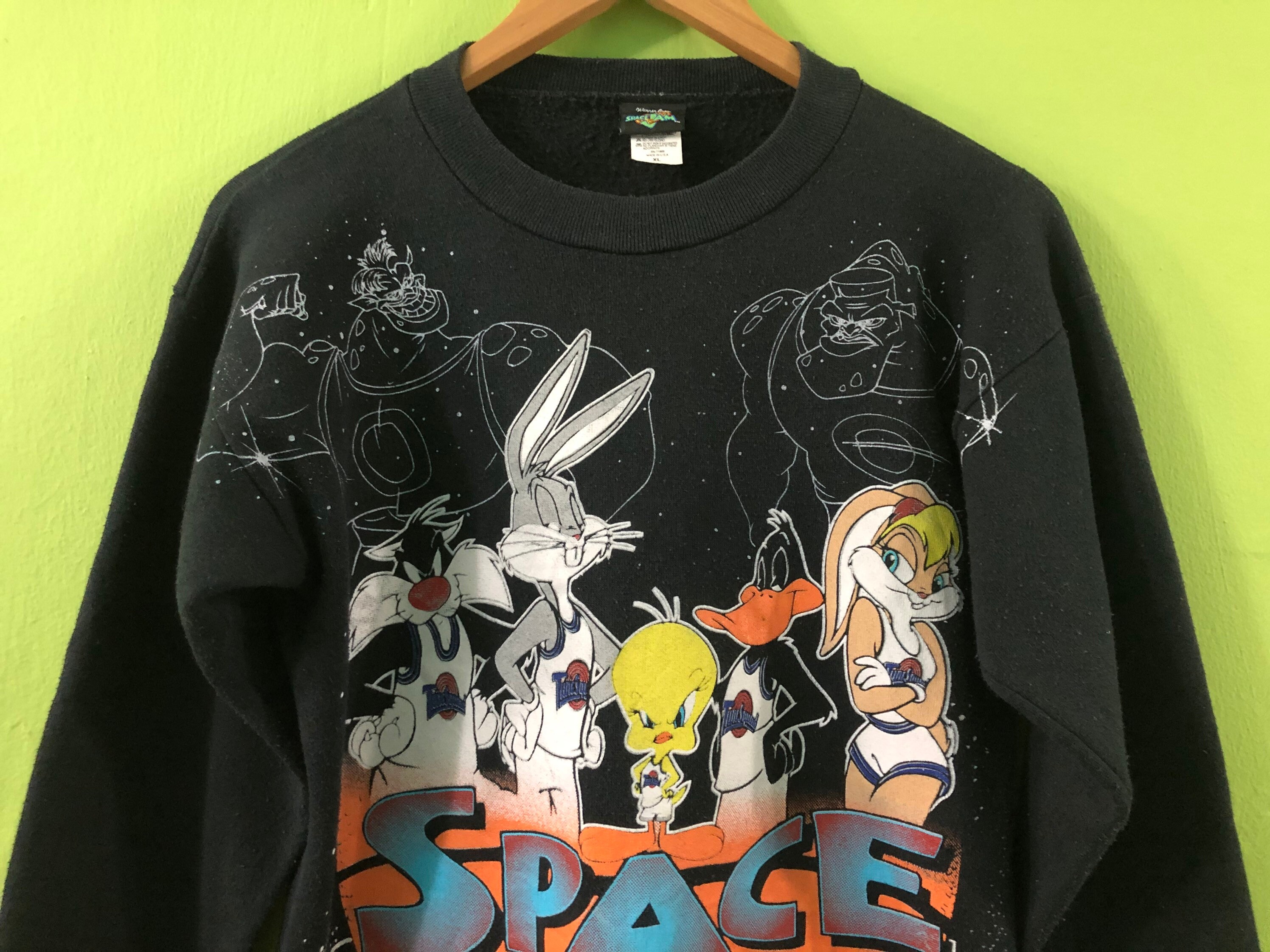 Vtg Rare 90s SPACE JAM Sweatshirt Big Logo XLarge Kids | Etsy Vtg Rare 90s SPACE JAM Sweatshirt Big Logo XLarge Kids | Etsy