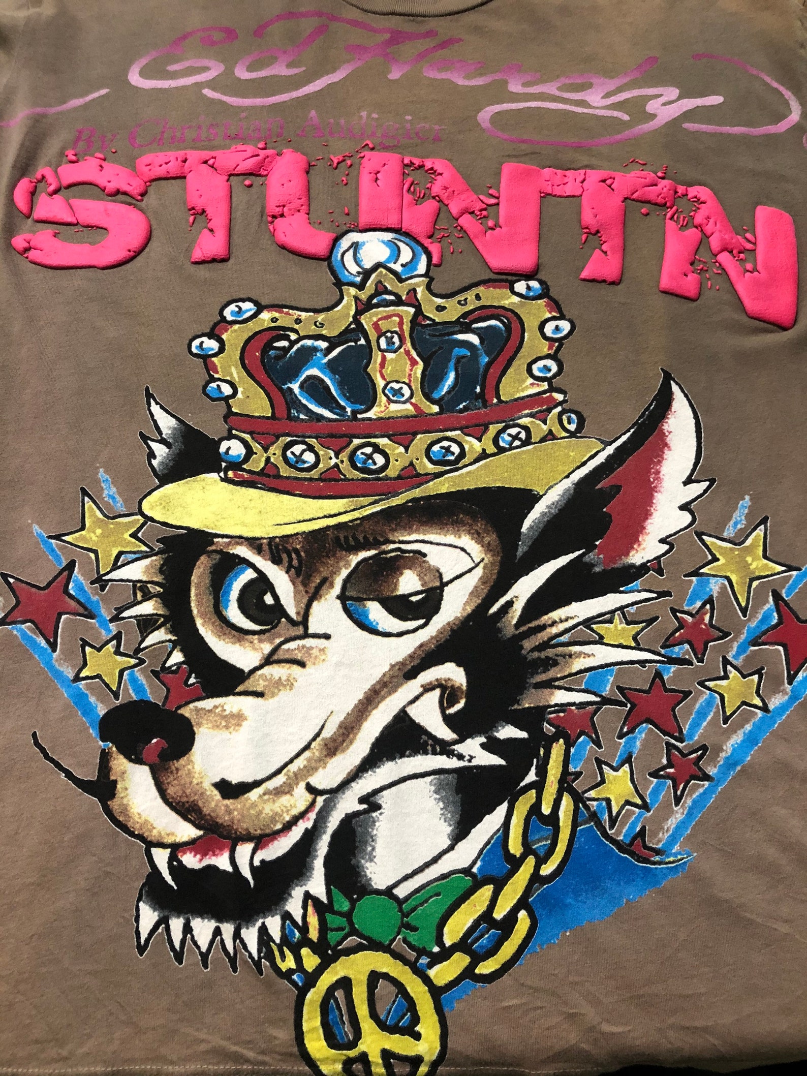 ED HARDY T Shirt Full Print Embroidery Big Logo Multi Colours | Etsy