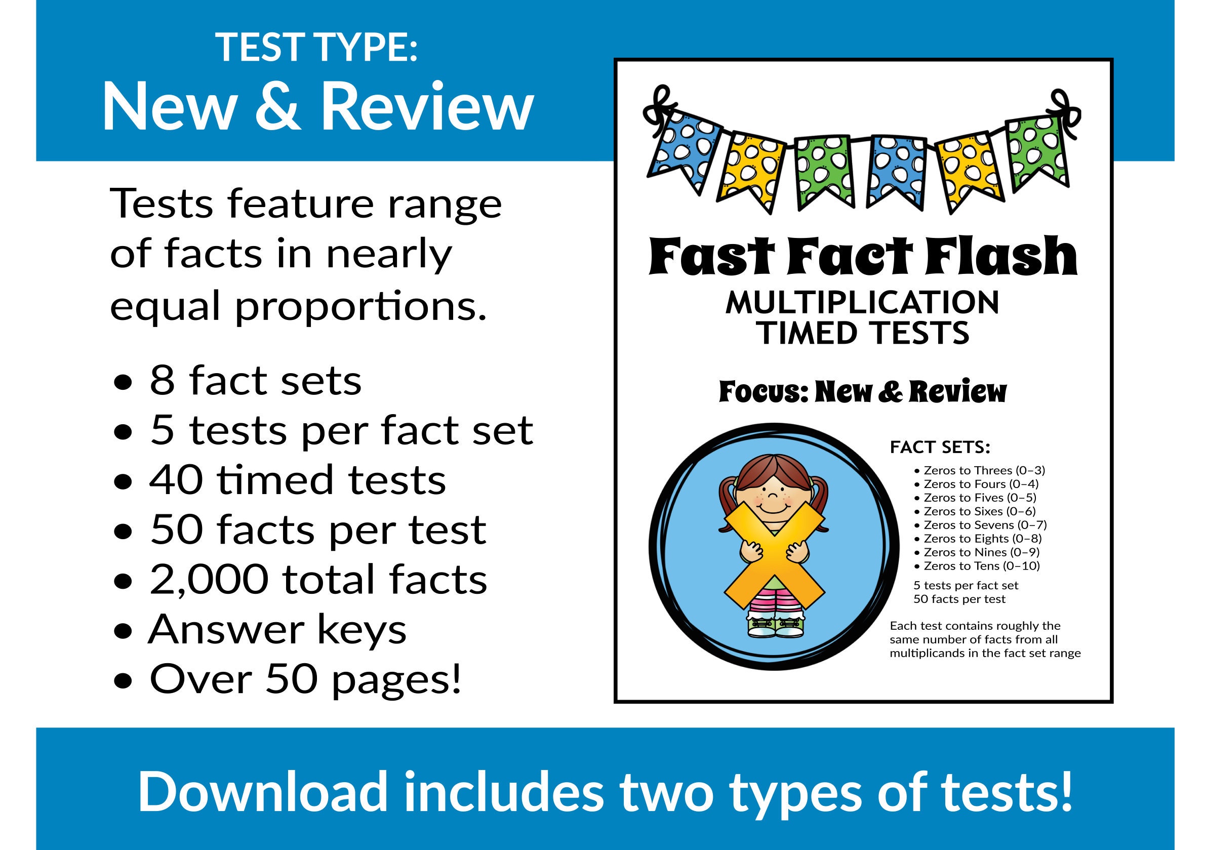 Timed Tests - Multiplication - Math Facts - Times Tests ...