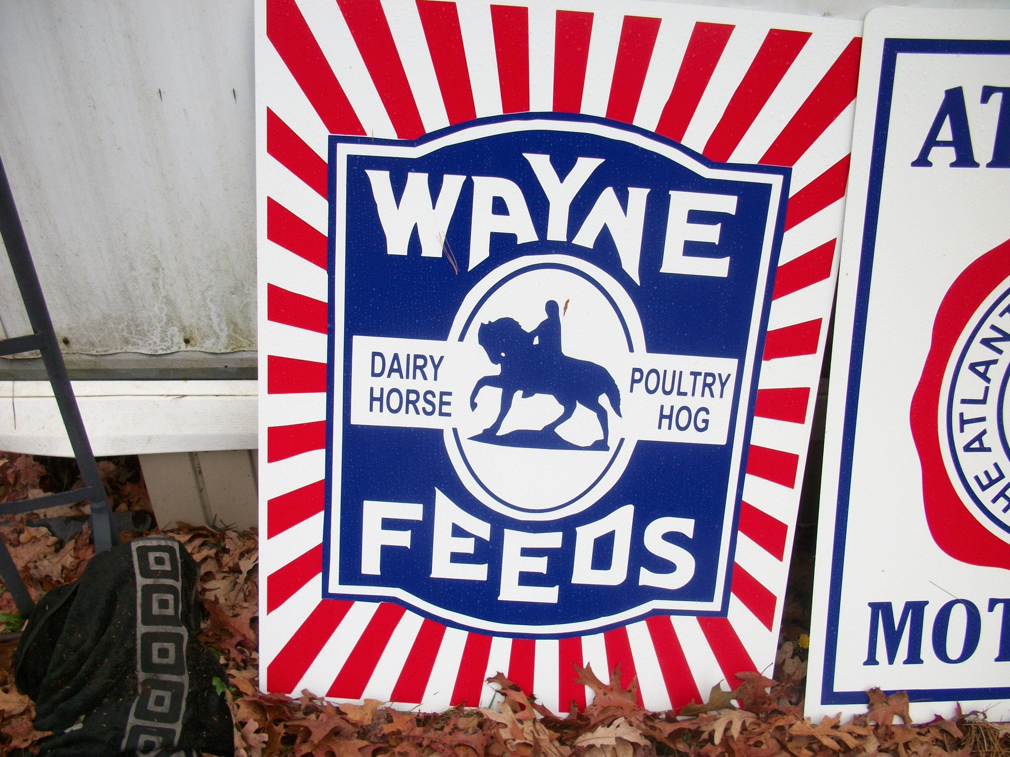 Wayne Feeds Metal Sign 23x18 Inch - Etsy
