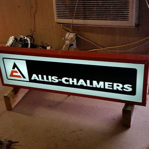 Allis Chalmers Lighted Sign 30x8x2 Inch - Etsy