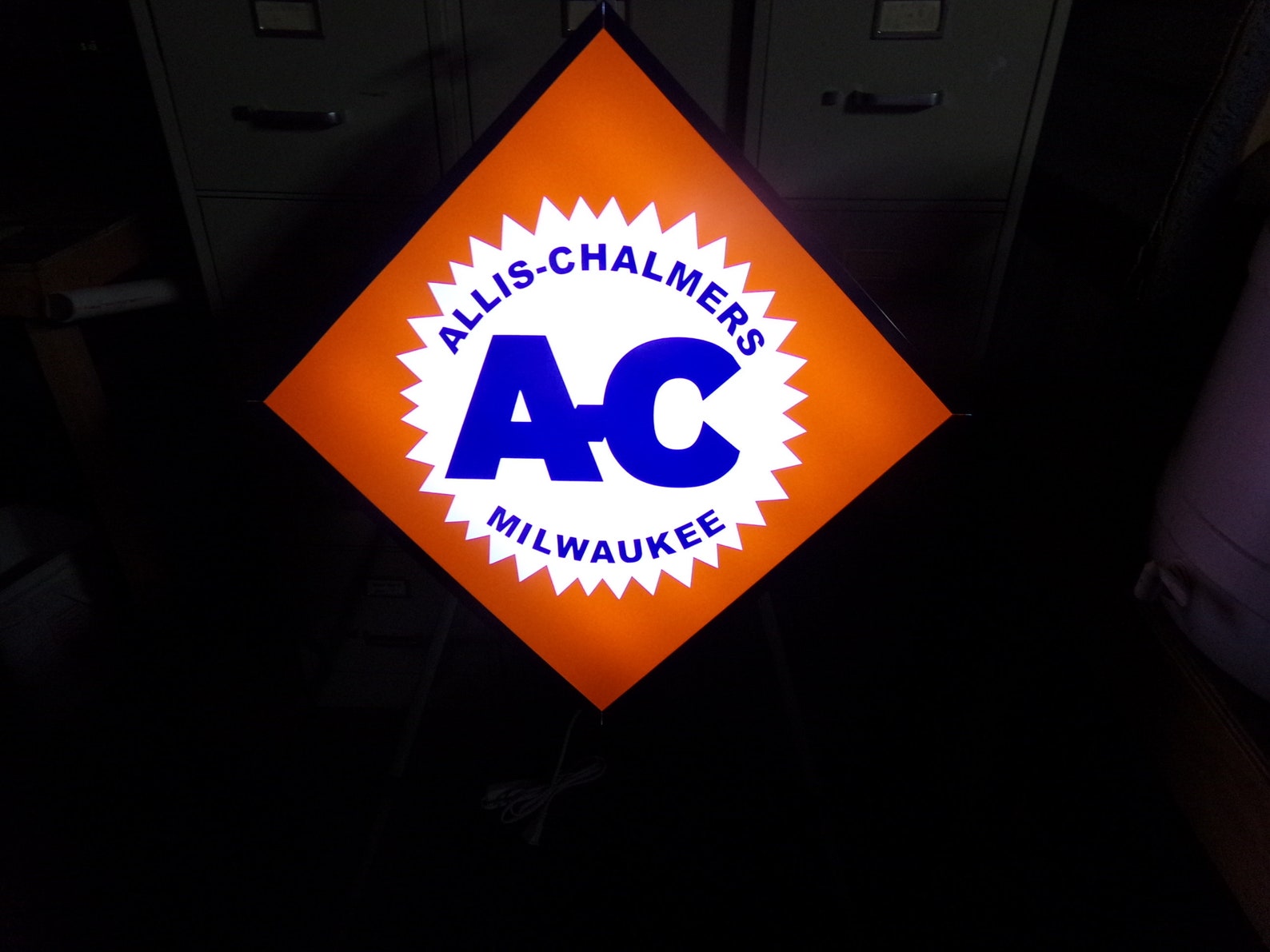 Allis Chalmers Lighted Sign 29x29x3.5 Inch - Etsy