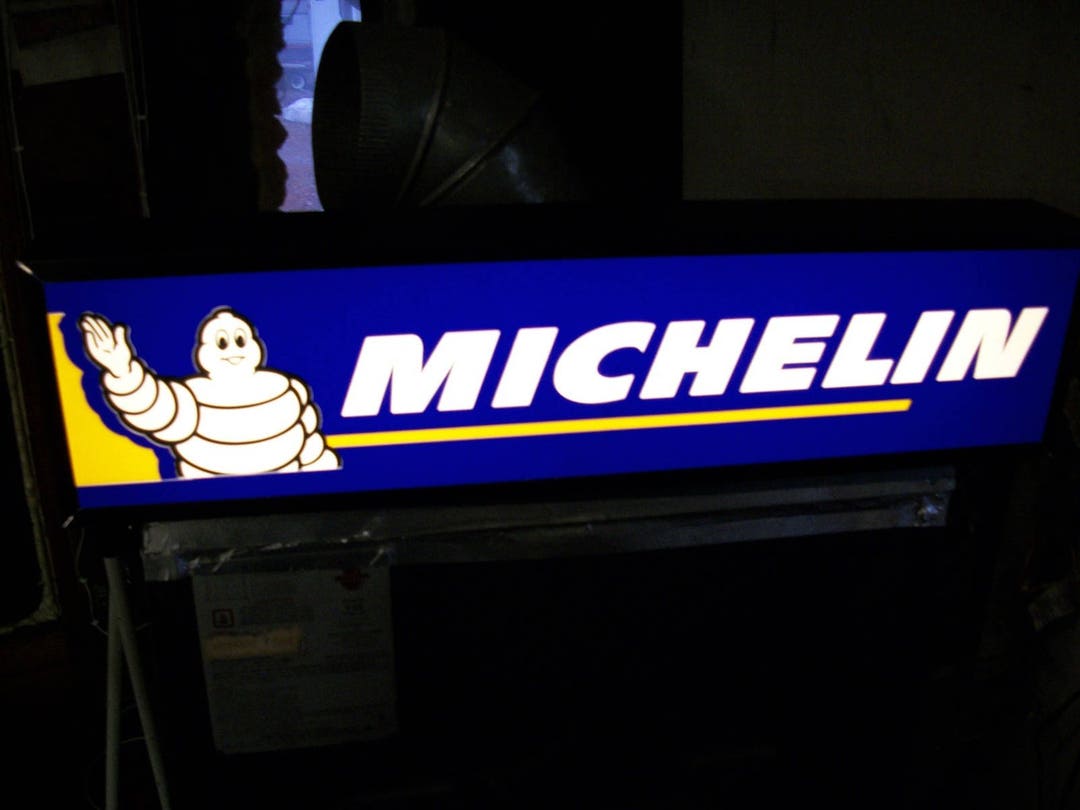 Michelin Lighted Sign 30x8x4 Inch Deep - Etsy