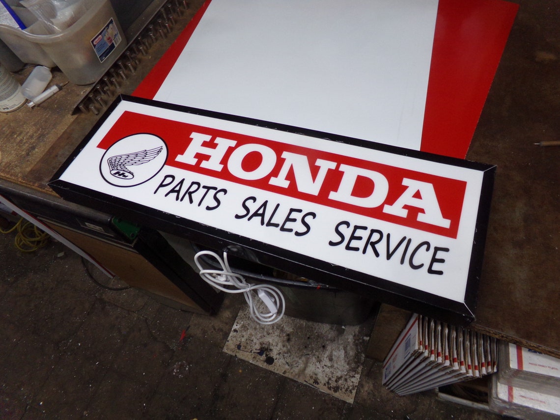 Honda Parts Sales Service Lighted Sign 30x10x3 Inch - Etsy