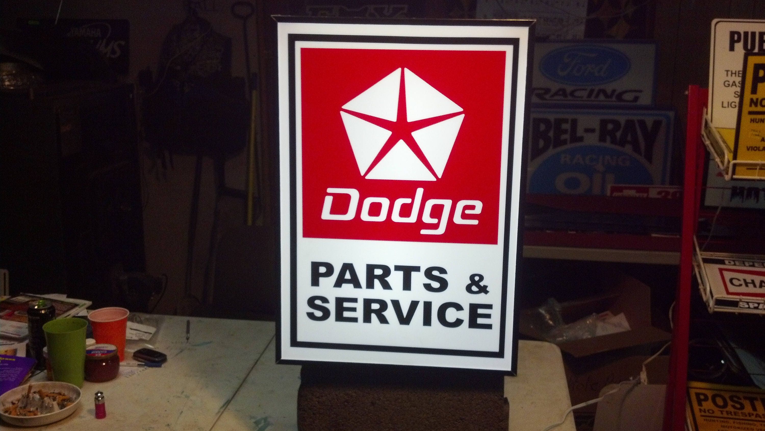 Dodge Parts & Service 23x15x4 Lighted Sign 6ft Switched Cord - Etsy