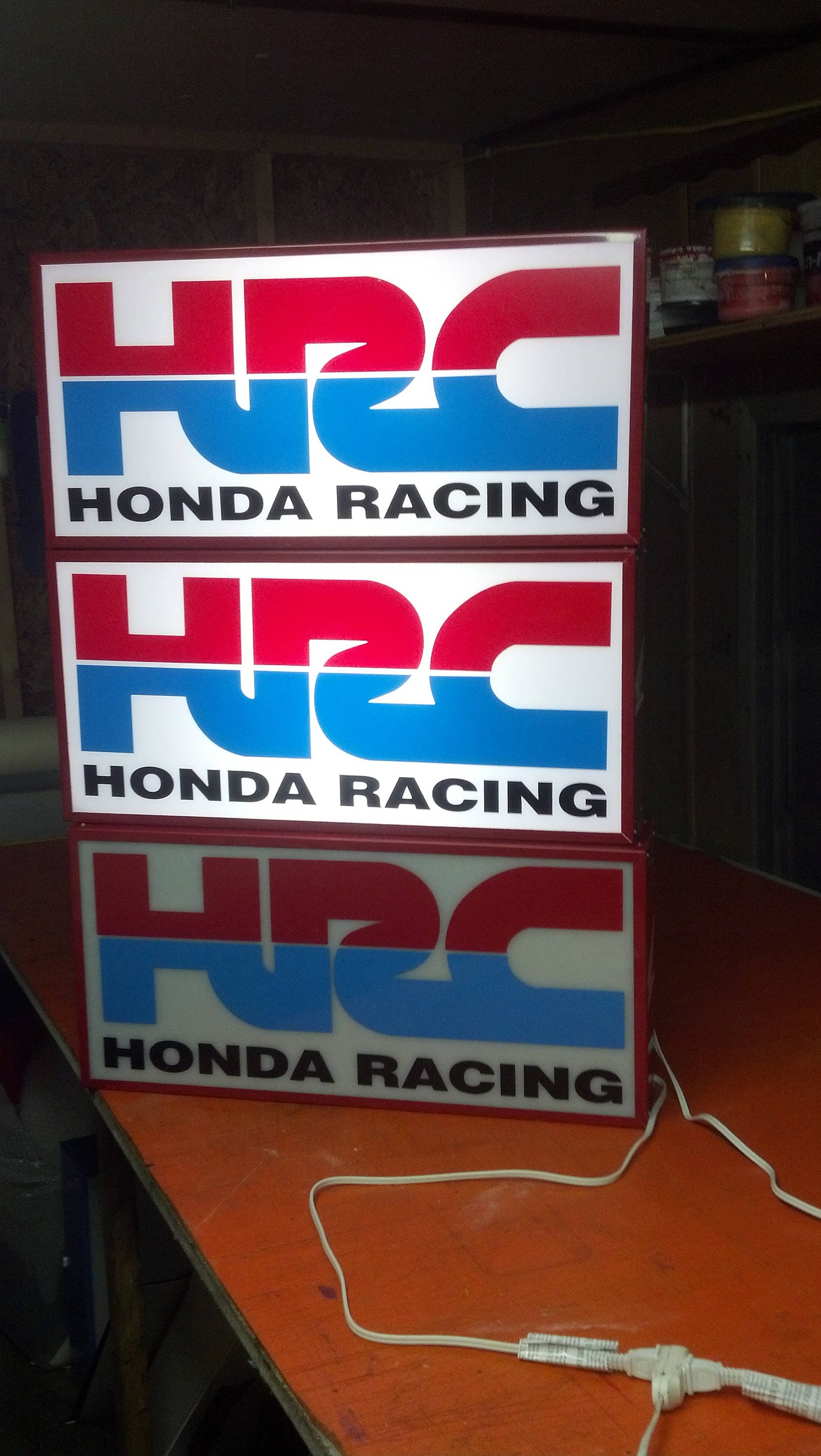 HRC Honda Racing 23x12x3 6ft Switched Cord - Etsy